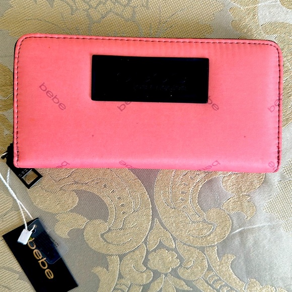 bebe | Bags | Nwt Bebe Wallet Pink Nylon | Poshmark